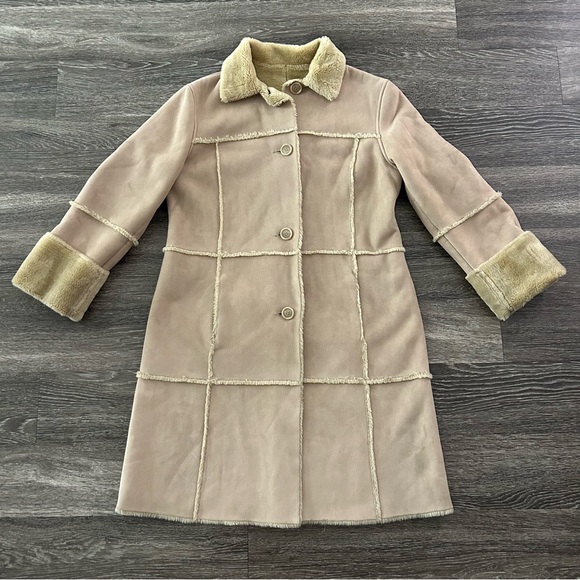Mauritius | Jackets & Coats | Vtg Mauritius Long Tan Suede Coat Womens ...